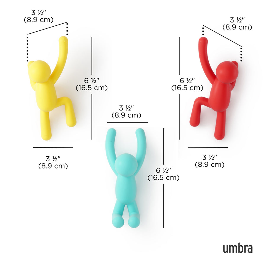 Buddy Wall Hooks, Set of 3 – Umbra UK